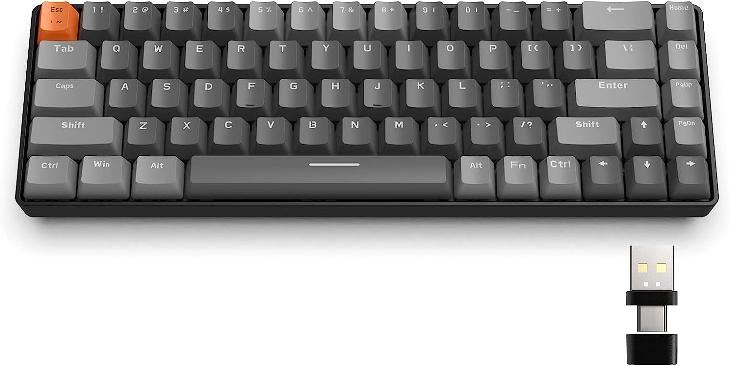 ZIYOULANG K68 60% Mechanical Wireless Keyboard Black | Rimedia